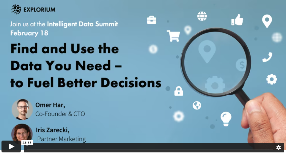 Intelligent Data Summit 2021: Find and Use the Data You Need