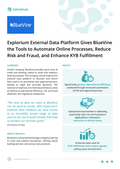 BlueVine External Data Case Study - Explorium